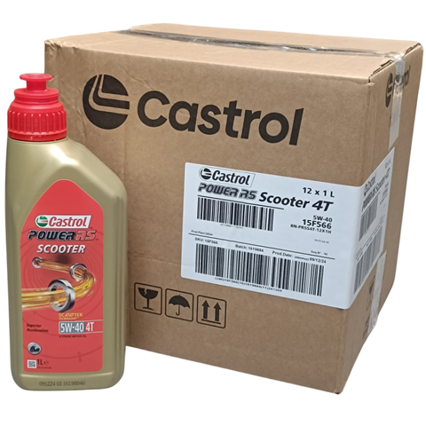 Castrol Power RS scooter 4T engine oil 5W40 | The Scooter Shop – De ...