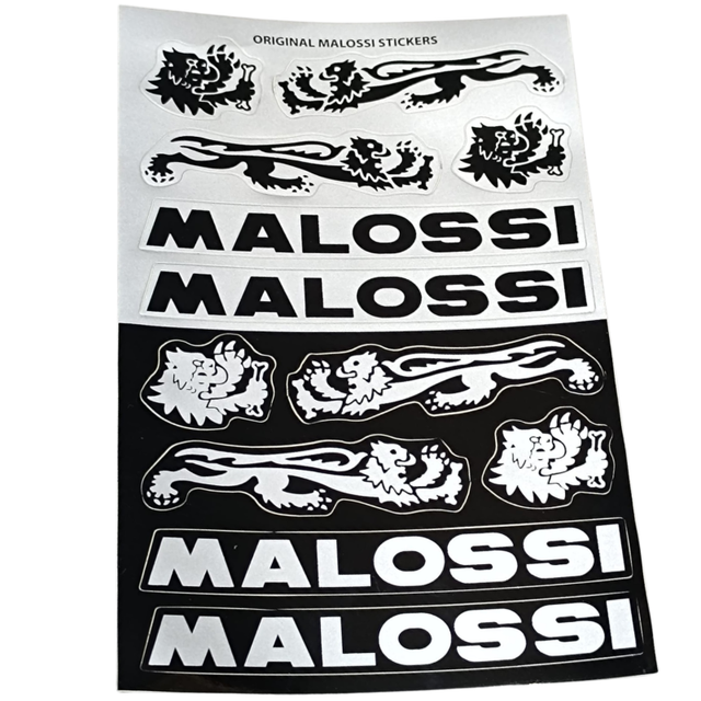 Malossi MHR 12-delige stickerset origineel 3314154T | De Scooter Shop