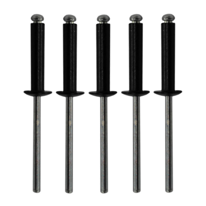 Pop rivets anti-theft for license plate black | The Scooter Shop – De ...