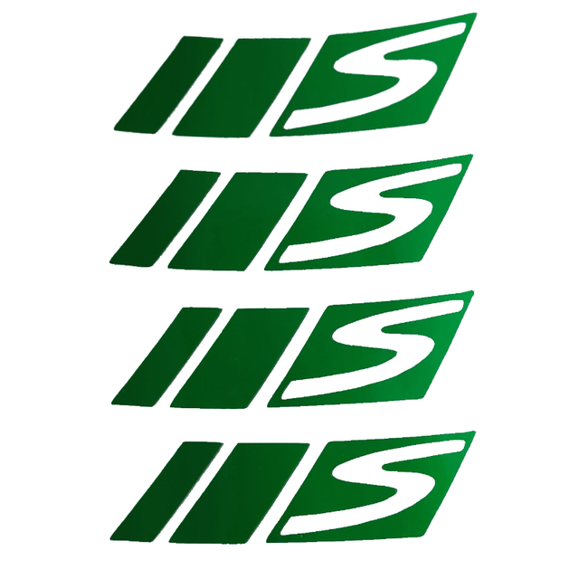 Wielstickers 'S' laten maken in kleur naar keuze | De Scooter Shop